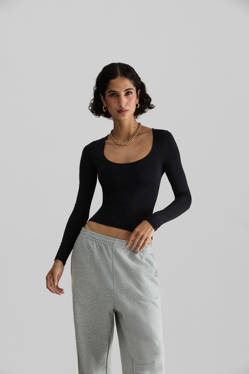Scoop Long Sleeve Top – KLAYD